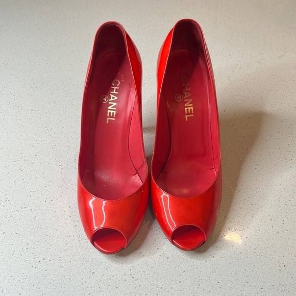 CHANEL | Shoes | Chanel Peep Top Pump | Poshmark